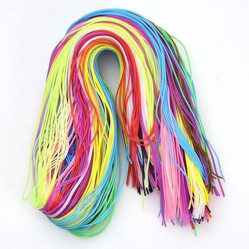 200Pcs 20 Colors 1.8mm PVC String Jewelry Cord Pendants Necklace Weave ...