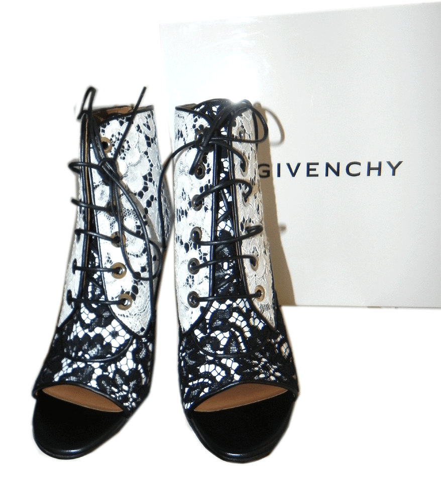 $1450 Givenchy Lace Ankle Boots Sandal Pump Peep Toe Shoe 40- 9.5 Bootie | eBay