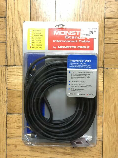 Monster Cable Standard Interlink 200 Gold Ends 3 FT for sale online | eBay