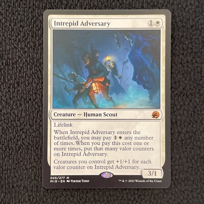 MTG - Intrepid Adversary - Innistrad: Midnight Hunt - 025/277 - Regular ...