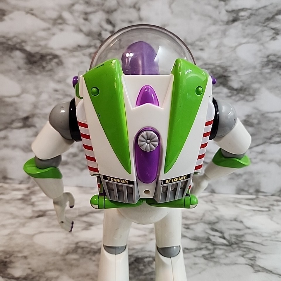 Disney Pixar Buzz Lightyear 12 Inch Non Smiling with Eyebrow Scowl Rare ...