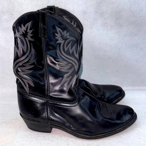 Men’s Laredo Leather Cowboy Boots Western Black size 13EW (extra wide ...