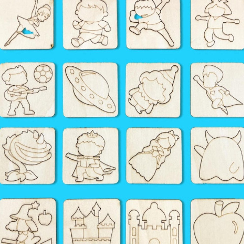 48 Pieces Drawing Stencils Painting Templates Arts Crafts Set Sturdy ...