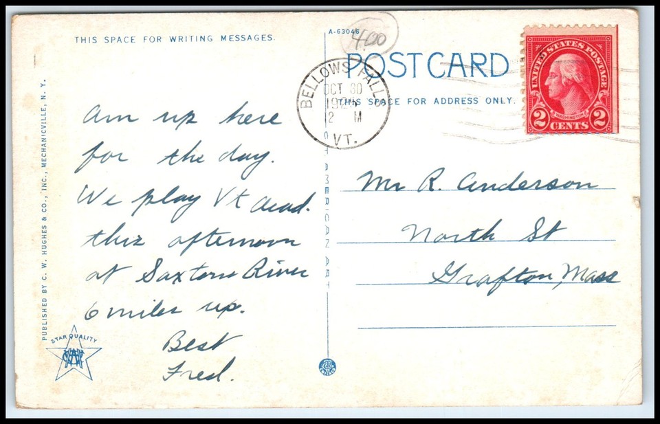 Postcard ARCH BRIDGE AND NORTH WALPOLE, BELLOWS FALLS, VT.11 S100 | eBay