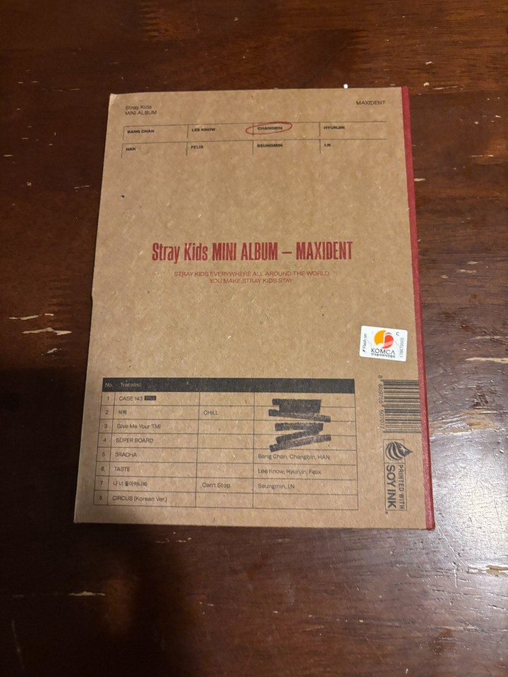 Maxident- Stray Kids Mini Album - All Inclusions- Changbin | eBay