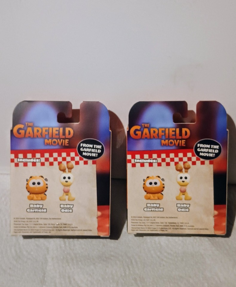 The Garfield Movie - Baby Garfield & Baby Odie 2 Pk Mini Collectible ...