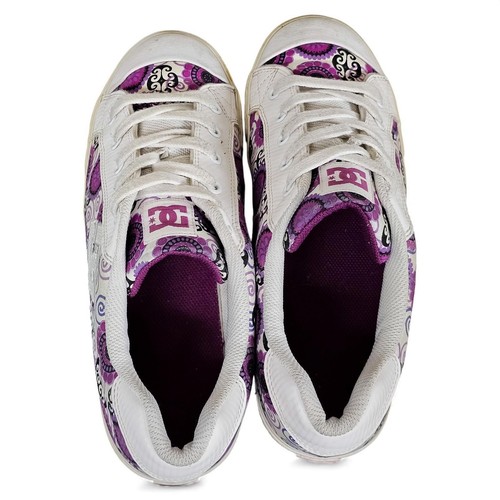 Vintage DC Shoes Low Top Sneakers Purple Print Rare 10w/8.5m | eBay