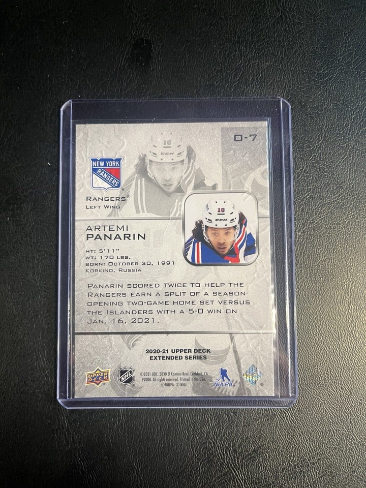 Artemi Panarin Color Flow Lot (5) UD Allure Rangers Red Orange Yellow ...