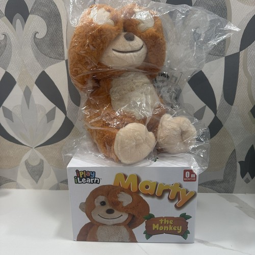 I Play I Learn Peek A Boo Marty The Monkey 12” Plush Magnetic Hide And ...