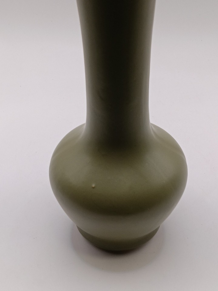 MCCOY POTTERY 9" OLIVE GREEN FLORALINE VASE USA 403 | eBay
