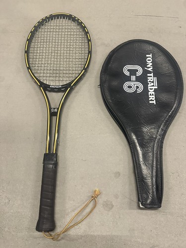 VTG Tony Trabert C-6 Graphite Tennis Racquet Cover Pro Group gut string ...
