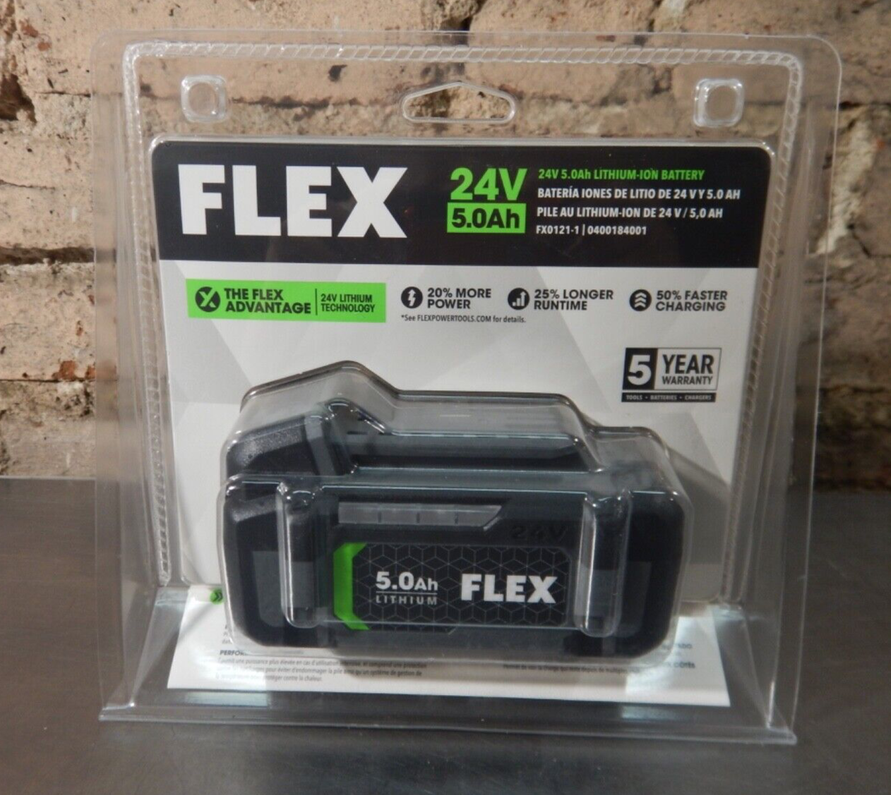 FLEX 24-V Lithium-ion Power Tool Battery (5 Ah) - NEW | eBay