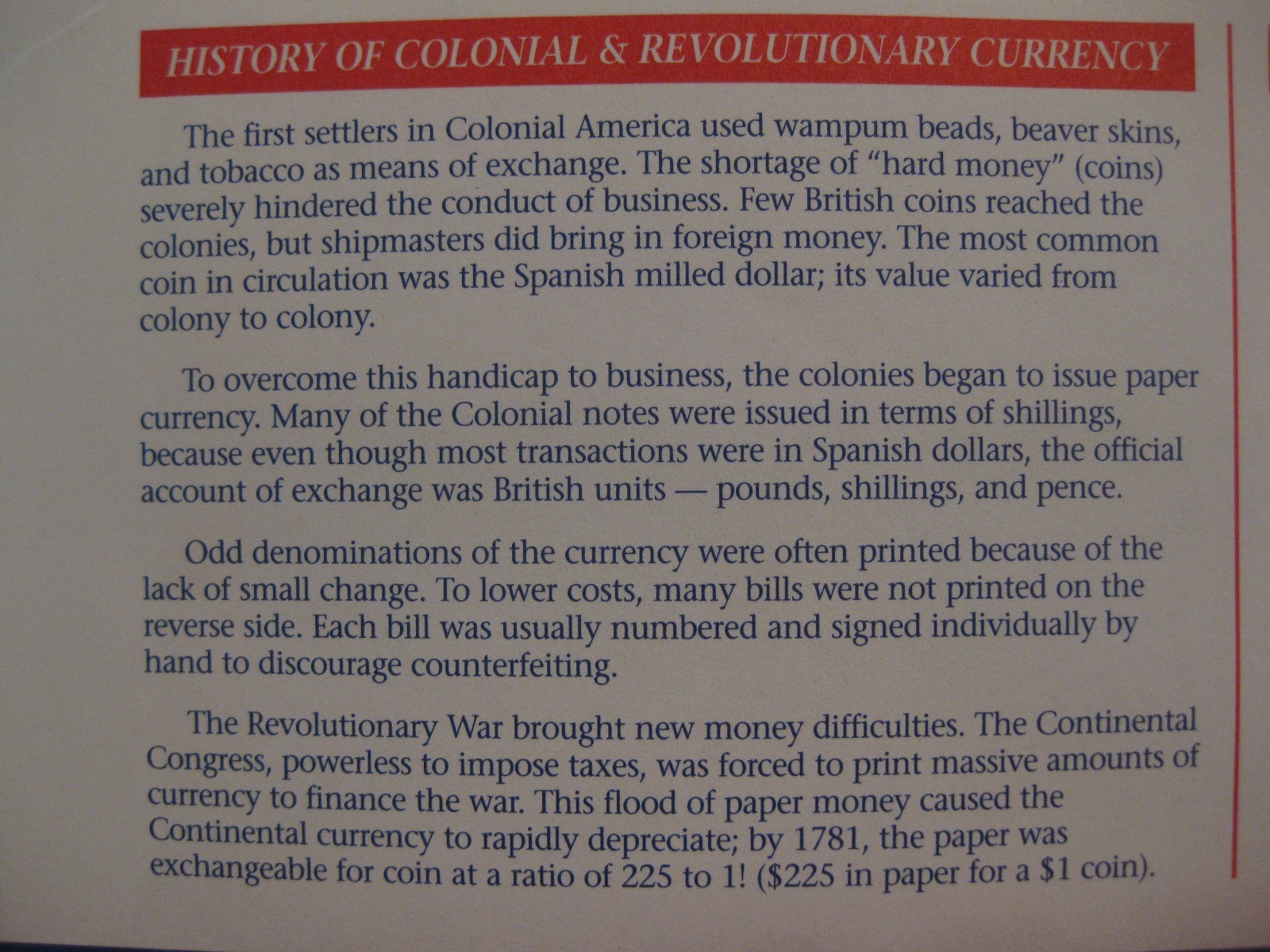 U.S. Colonial & Revolutionary Banknote set Historical documents NICE 7 ...