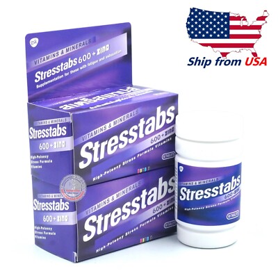 60 Tabs x 2 Stresstabs 600 + Zinc Vitamin + Minerals High Potency ...