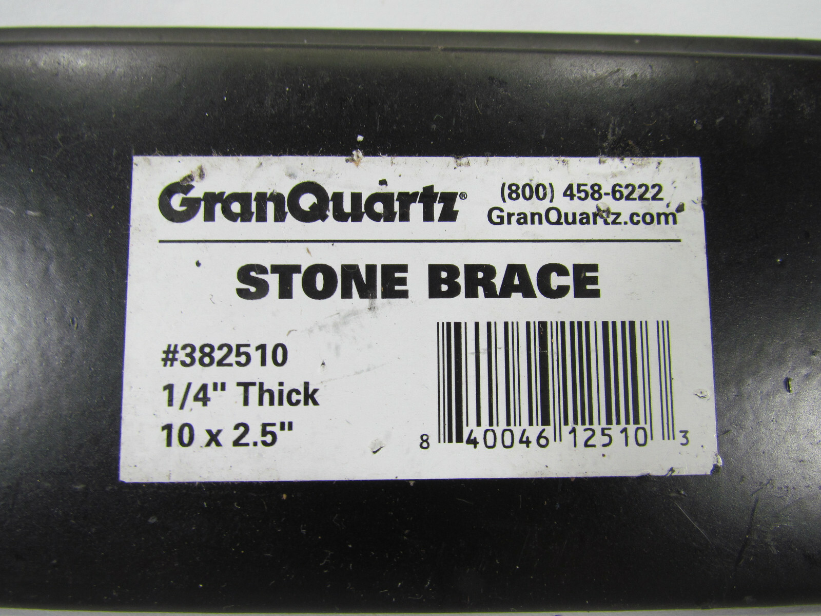 GranQuartz Stone Brace Black 1/4" Thick " .5" 382510 for sale online | eBay