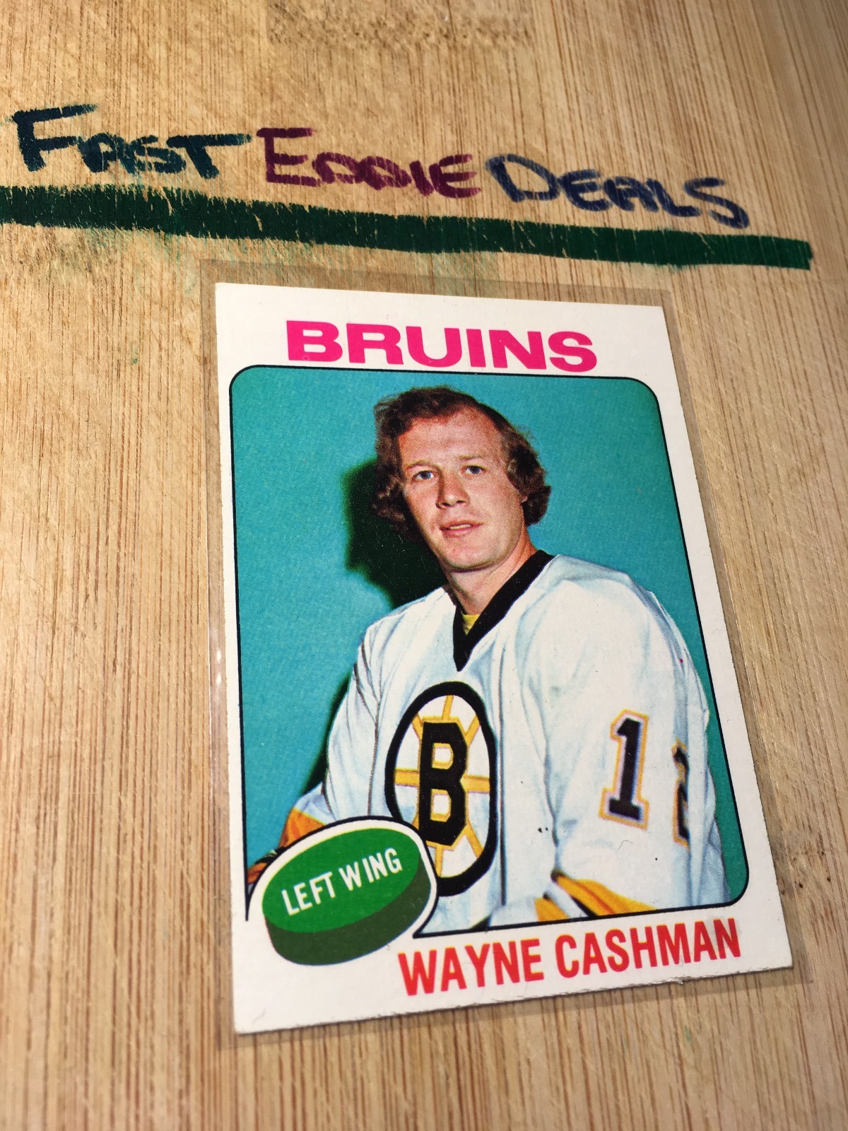 TOPPS HOCKEY 1975 WAYNE CASHMAN CARD 63 BOSTON BRUINS EXCELLENT | eBay