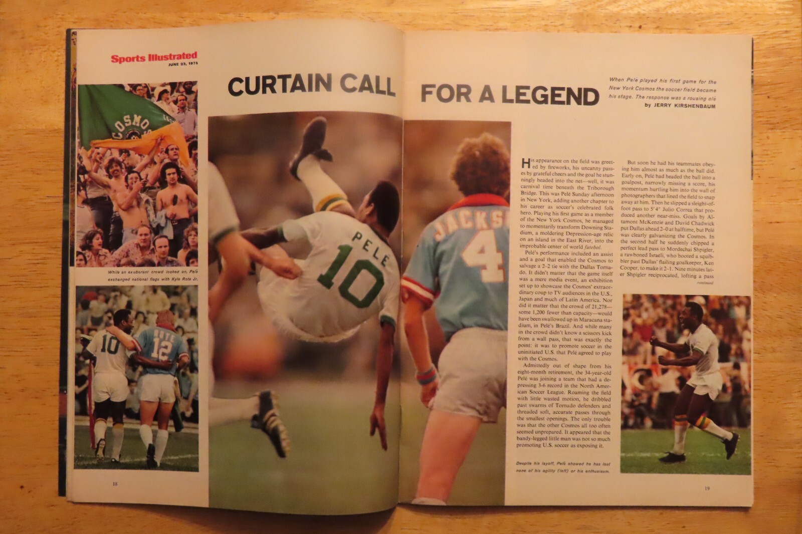 PELE Debut NEW YORK COSMOS June 23, 1975 Sports Illustrated Magazine | eBay