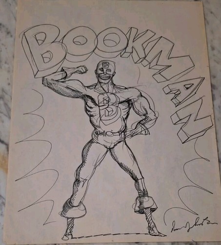 Daniel Johnston Superhero Bookman Original Hand Drawn Artwork Signed | eBay
