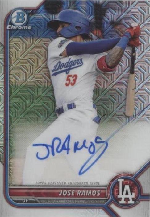 2022 Bowman - Mega Box Chrome Mojo Autographs Jose Ramos #BMA-JR (AU ...