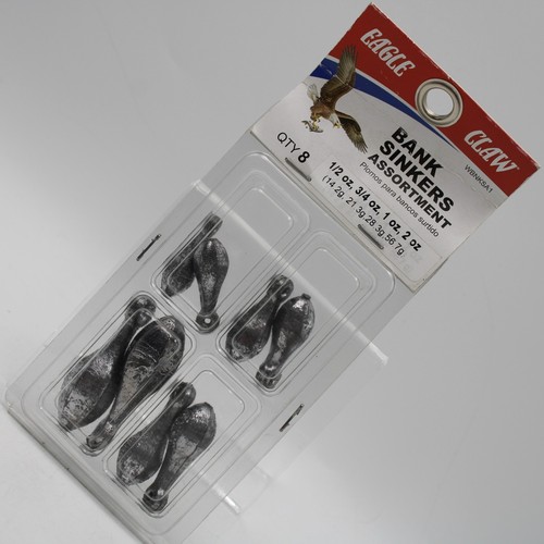 Eagle Claw Classic Bank Sinkers Assortment Pack WBNKSA1 | eBay