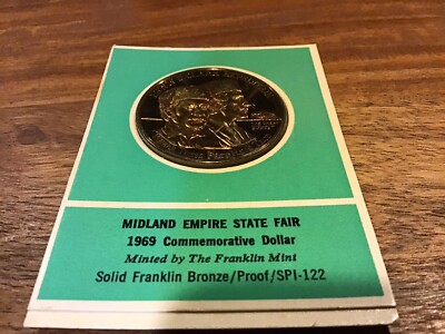 Franklin Mint Bronze Proof - Midland Empire 1969 State Fair Billings ...
