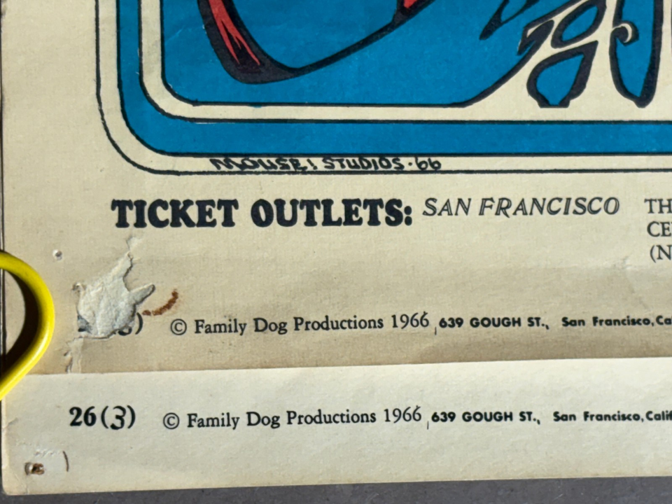 GRATEFUL DEAD SKELETON & ROSES AVALON BALLROOM FAMILY DOG CONCERT ...