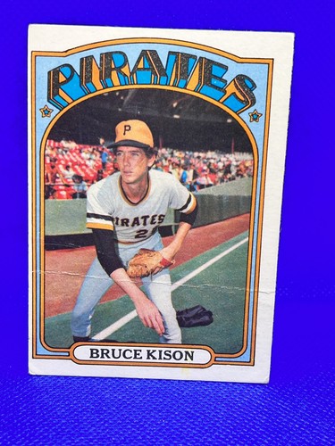 1972 Topps Baseball 72 Bruce Kison - Pittsburgh Pirates RC G creased ...