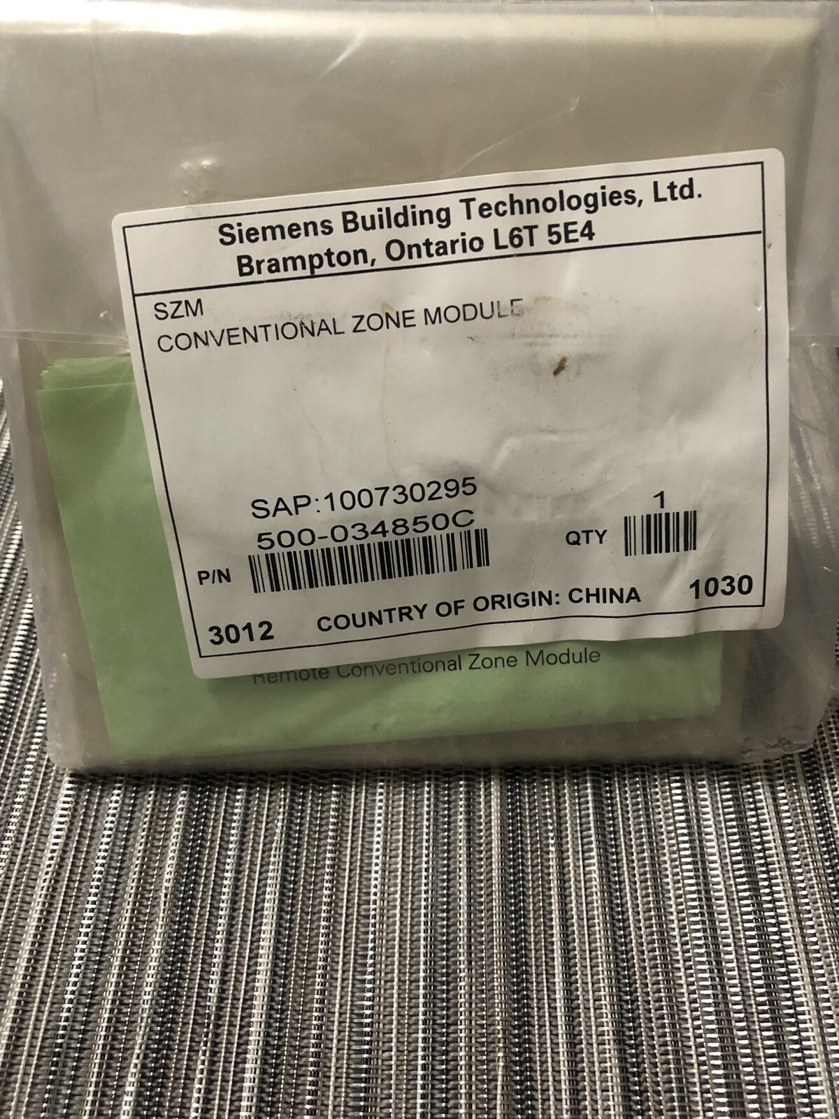 Siemens SZM Conventional Zone Module | eBay