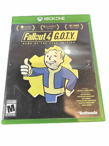 Fallout 4 GOTY Game of the Year Edition CIB W/ Poster Xbox One CLEAN ...
