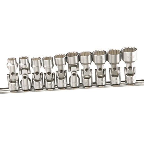 Genius Tools 10 Piece 3/8" Dr. Metric Universal Hand Socket Set (12 ...