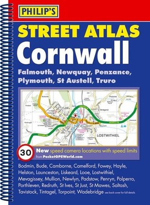 Philip's Street Atlas Cornwall and Plymouth: Spiral Edi... by Philips ...