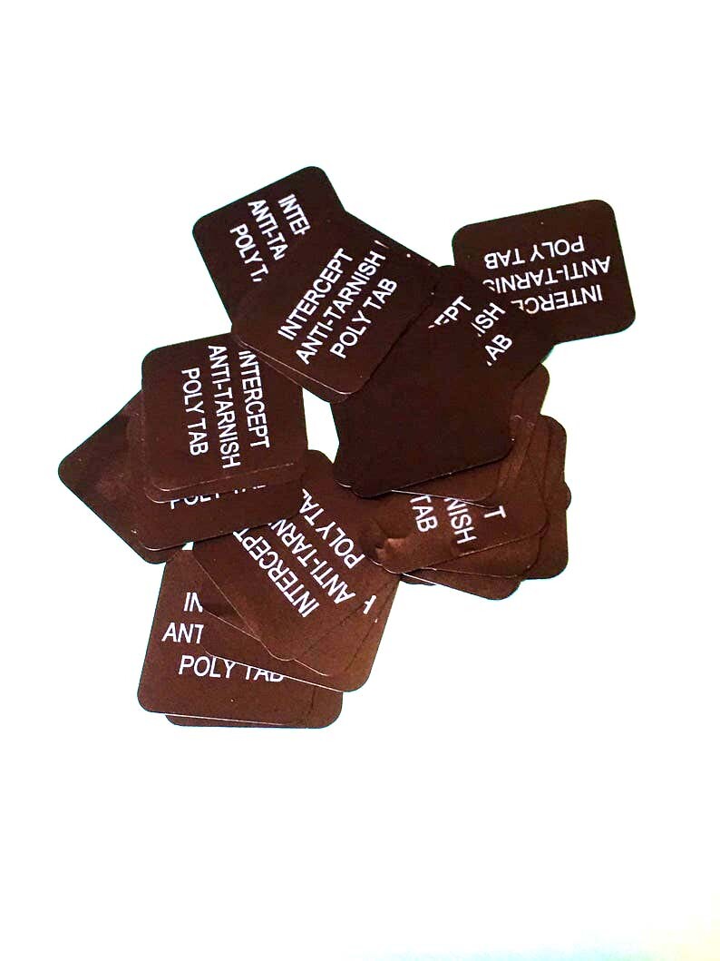 200 Tabs, intercept Anti-Tarnish Poly Tabs 1X1 Inch new arrive | eBay
