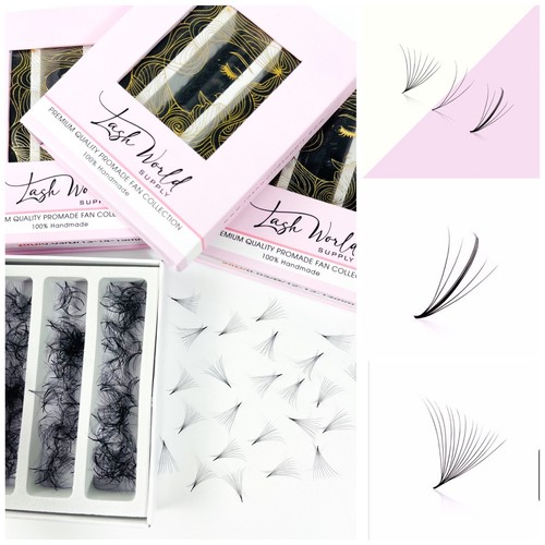 Premade Russian Volume Lash Fans 3D 4D 5D top quality 500 fans/box ...