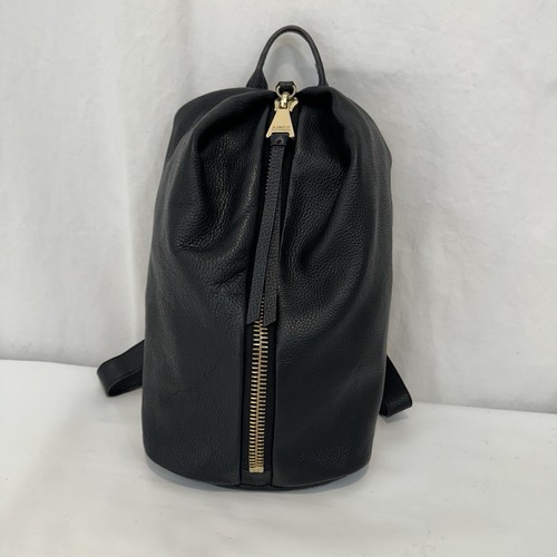 Aimee Kestenberg Tamitha Pebble Leather Mini Backpack Black With Gold ...