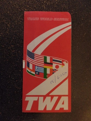 TWA paper ticket Vintage Rare 1979 FREE Shipping to USA | eBay