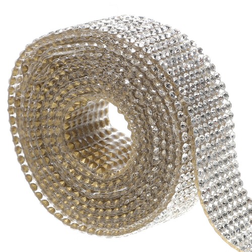 Ribbon Rhinestone Decor Roll for Crafts Self Adhesive Ribbons | eBay