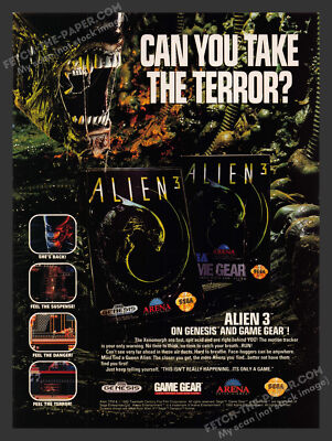 Alien 3 Video Game 1990s Print Advertisement Ad 1992 | eBay