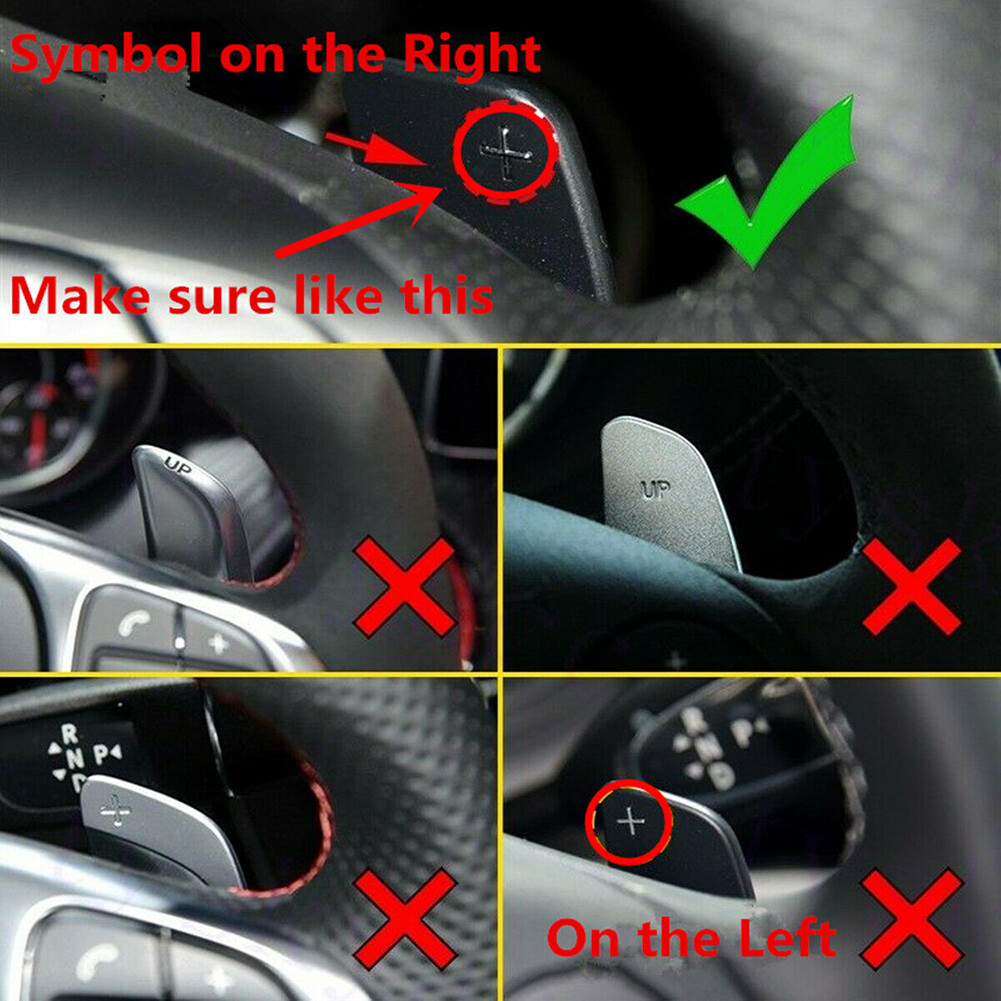 Red Aluminum Car Steering Wheel Shift Paddles Extensions For A B E R ...