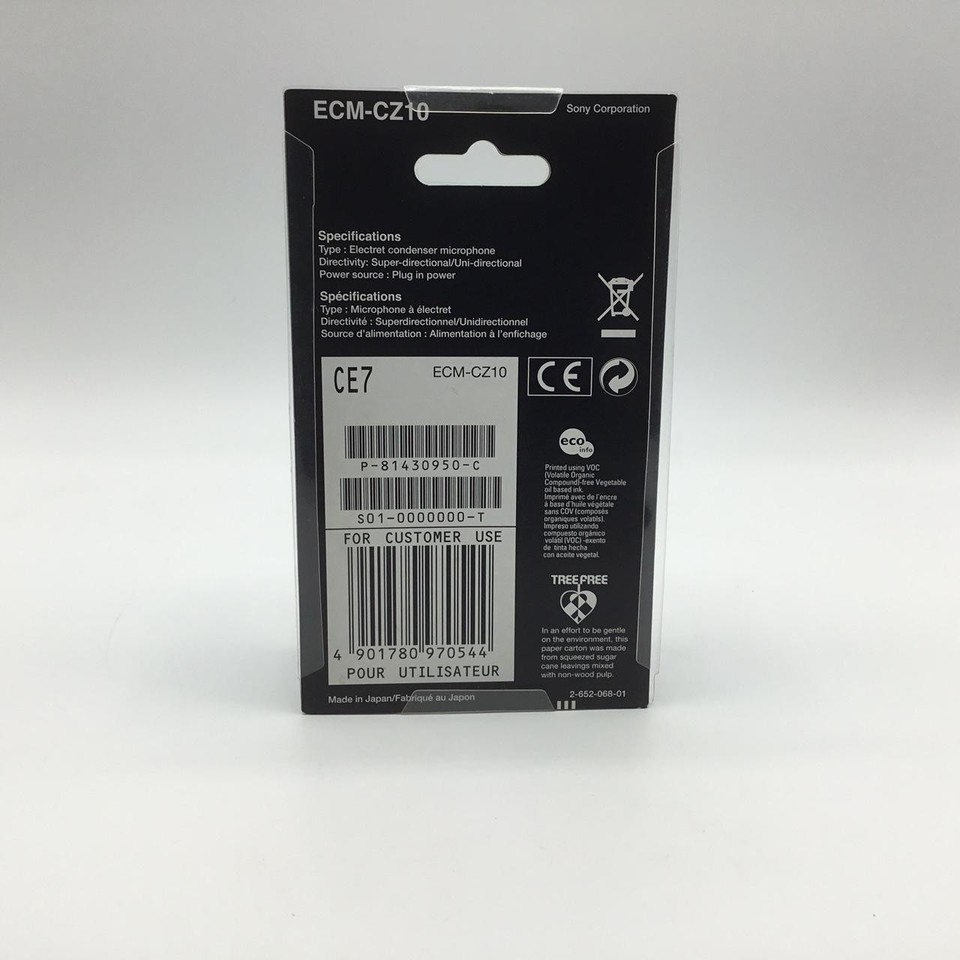 Sony Uni-Directional Tie Clip Microphone (ECM-CZ10) | eBay