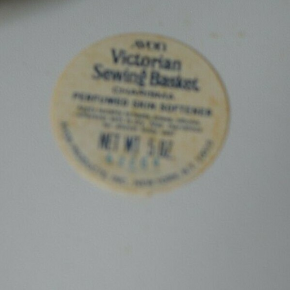 VINTAGE AVON - VICTORIAN SEWING BASKET - CHARISMA PERFUMED SKIN ...