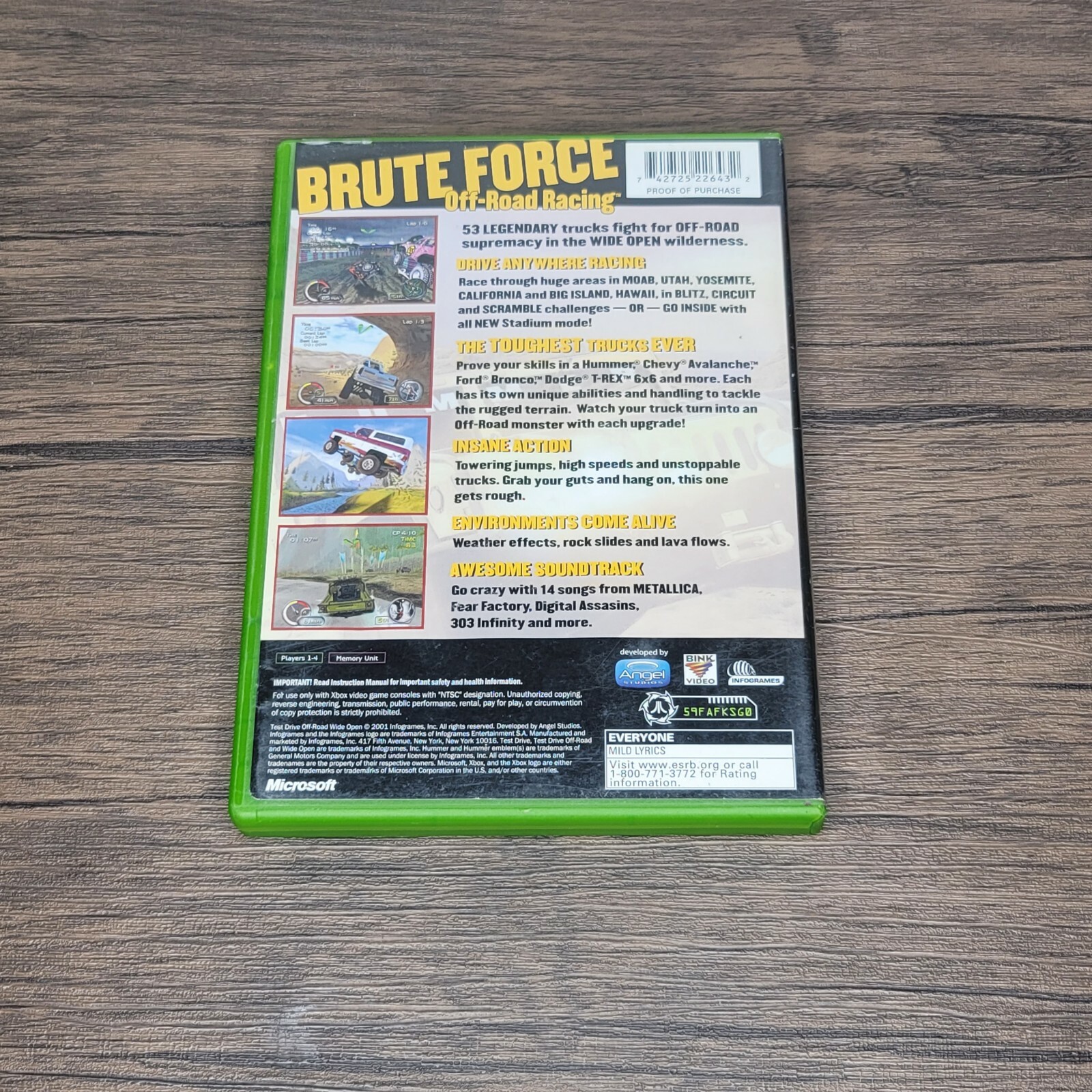Test Drive Off-Road: Wide Open (Microsoft Xbox, 2001) COMPLETE CIB ...