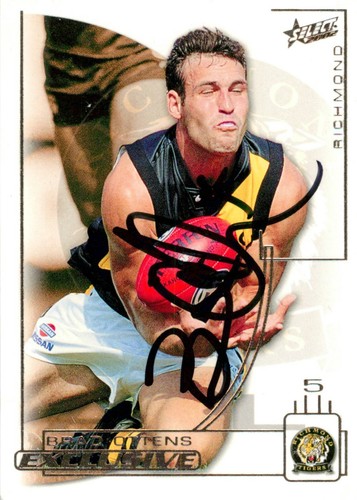 Signed 2002 RICHMOND TIGERS AFL Card BRAD OTTENS | eBay Australia