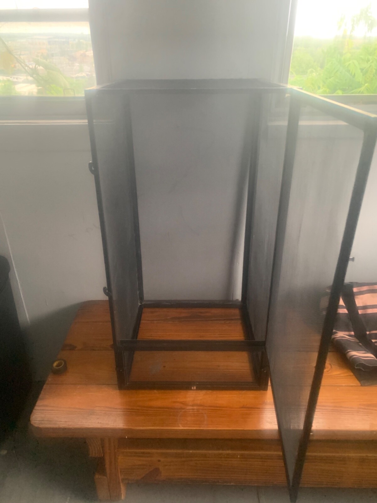 360 ° Panoramic Reptile Screen Cage Terrarium Chameleon Mesh Enclosure ...