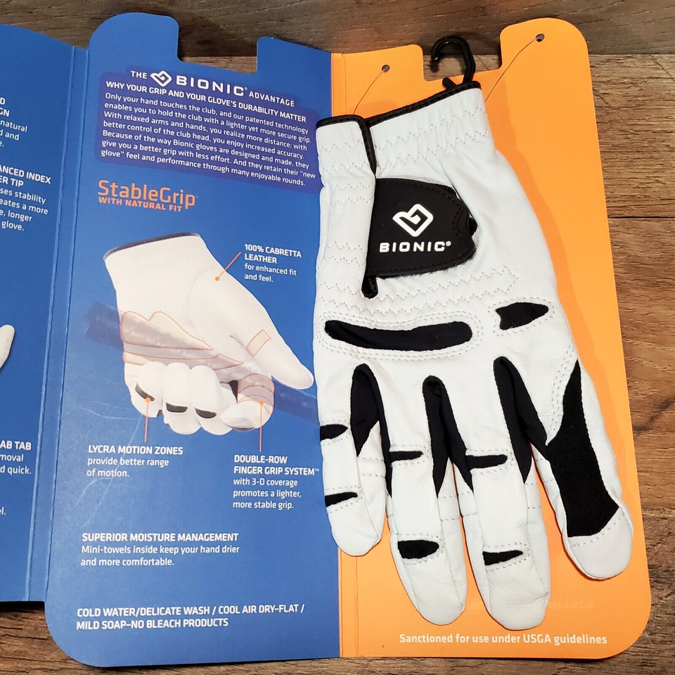 Bionic StableGrip Golf Glove Men's Right Hand Size Medium Large NEW | eBay
