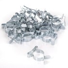 25 x STRONG SPRING SNAP TOOL STORAGE CLIPS 1" LARGE Garage Shed Grip ...