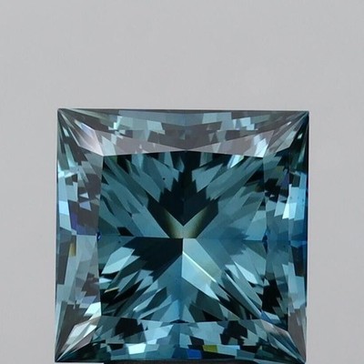 Fancy Deep Blue Color Diamond Princess 4.52 Ct IGI Certified Lab ...