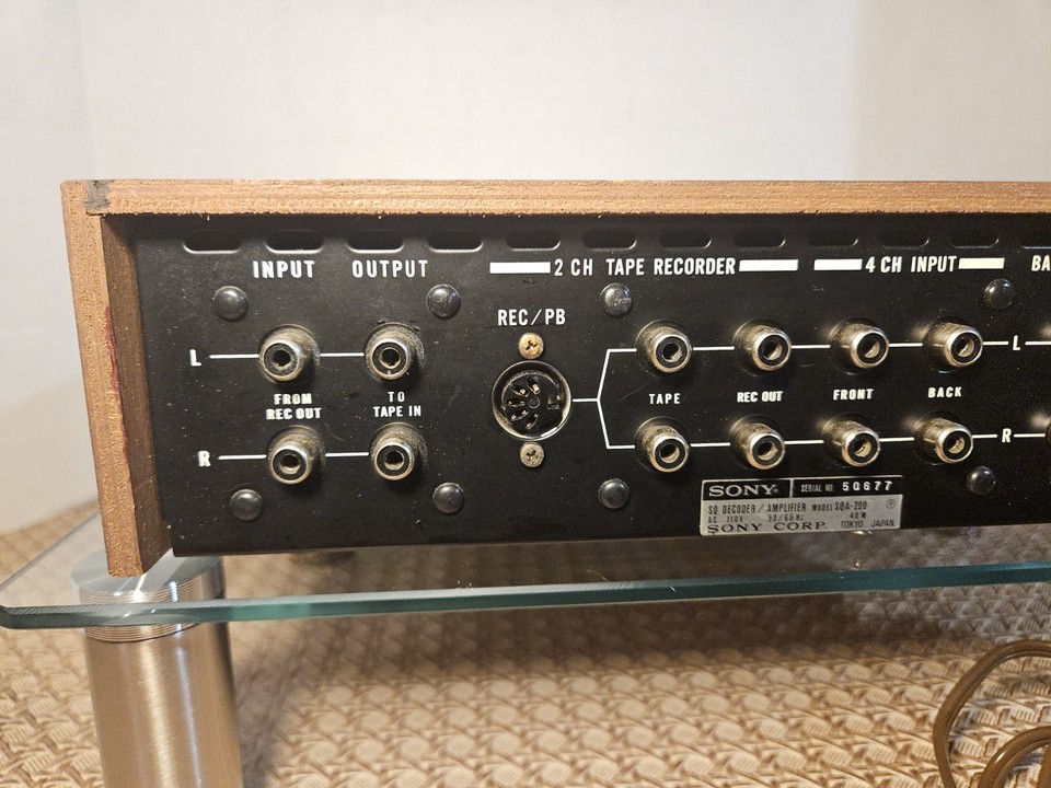 Sony SQA-200 Amplifier Decoder Preamplifier Quad SQ QS 200 Vintage ...