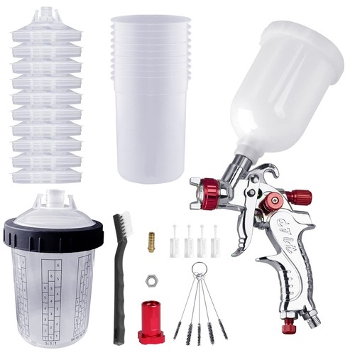 HVLP Spray Gun Set, Automotive Paint Spray Paint Gun Mini Air Paint ...
