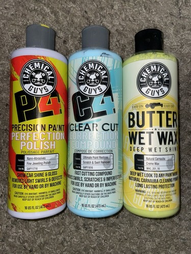 -NEW- Chemical Guys P4 Perfection Polish, C4 Correction Compound ...
