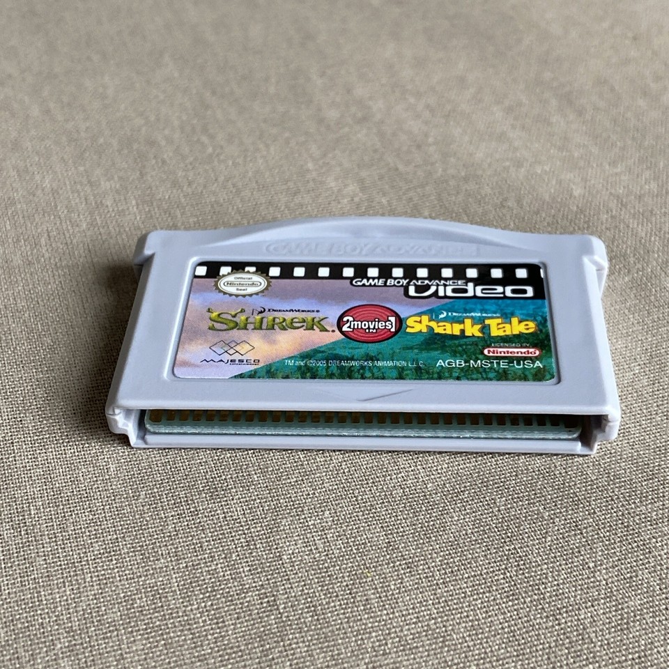 Shrek & Shark Tale (2-in-1 Movie) (Nintendo Game Boy Advance VIDEO 2005 ...